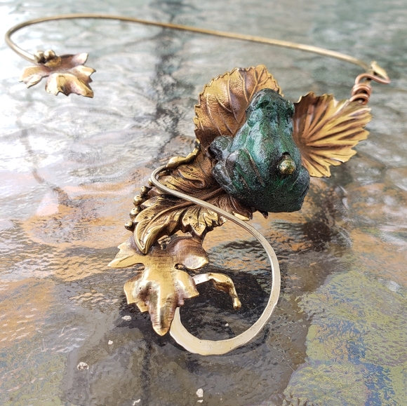 Artisan | Jewelry | Exquisite Set Artisan Frog Neck Collar And Cuff ...